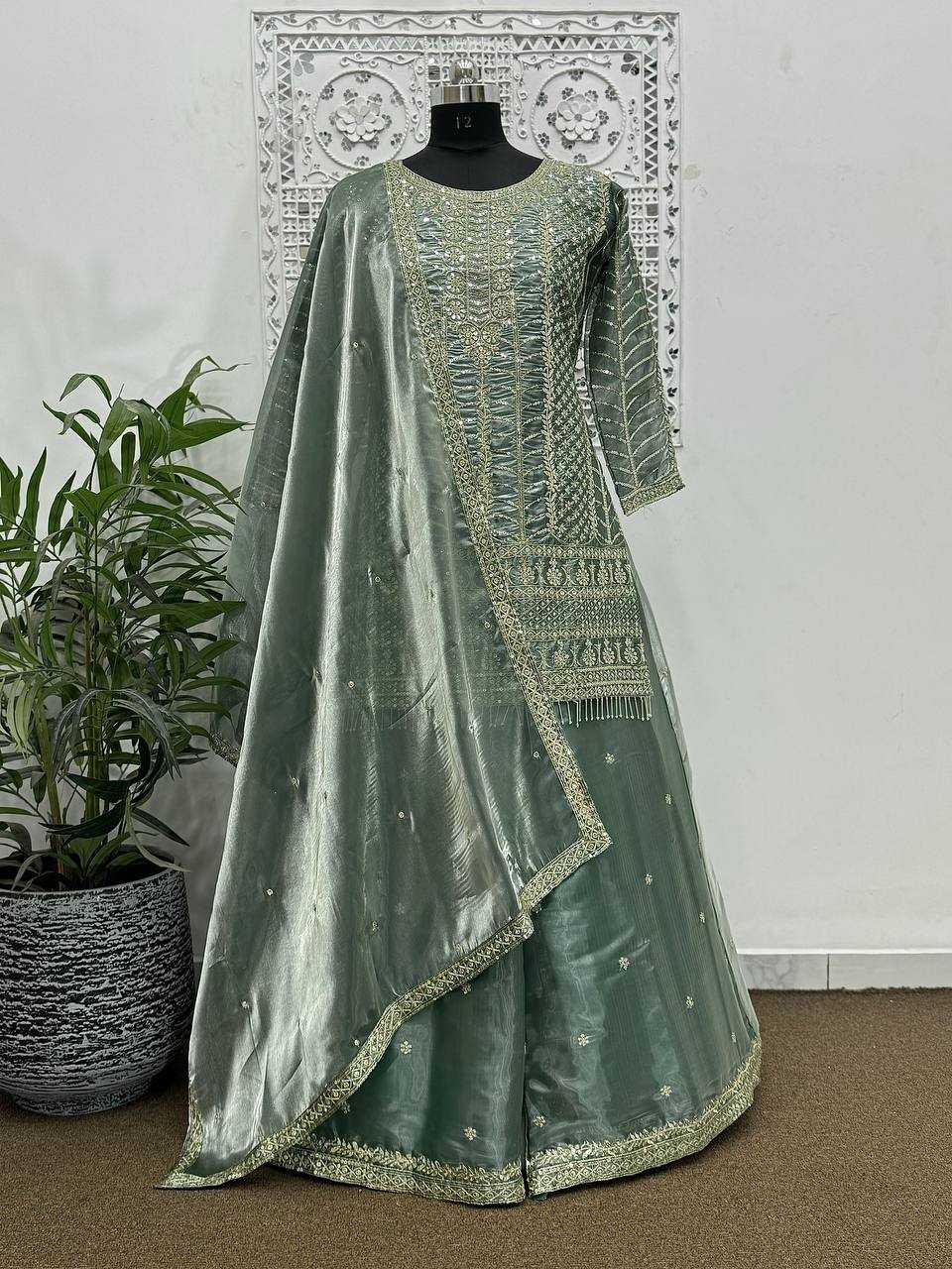 YNF JIMMY CHOO KESH157 1638 SUITS & DRESSES WHOLESALE LADIES SHARARA SALWAR EMBROIDERY LADIES ...